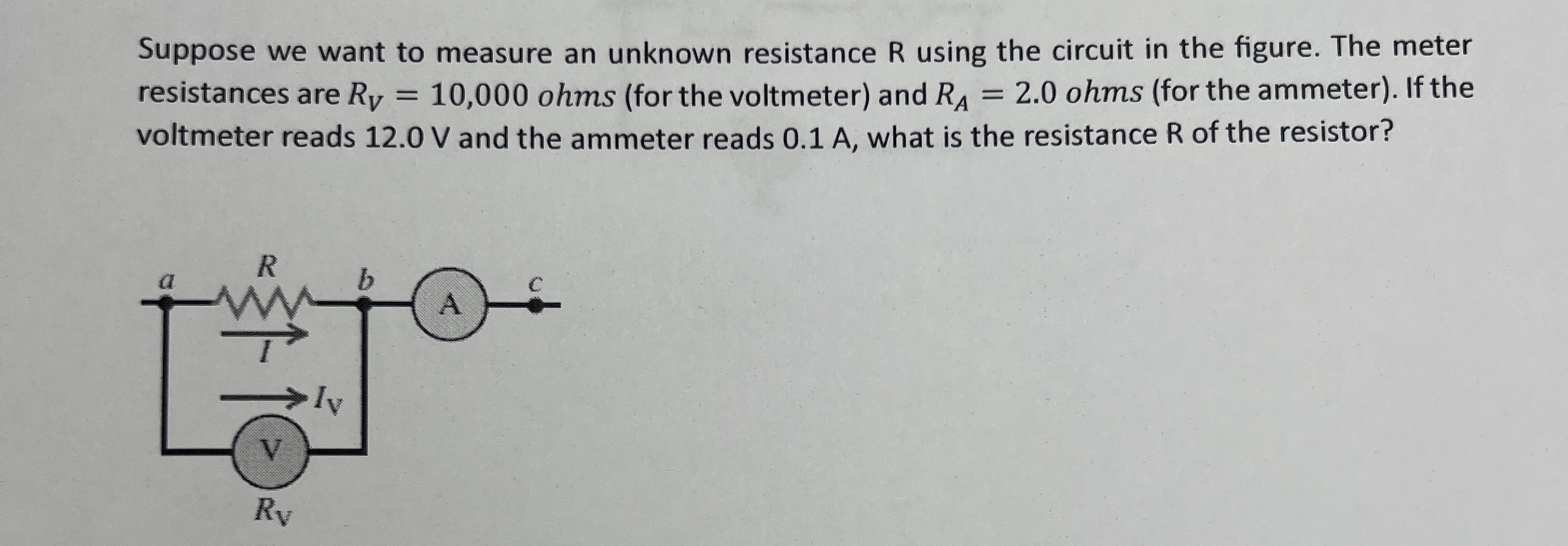 Solved Suppose we want to measure an unknown resistance R | Chegg.com