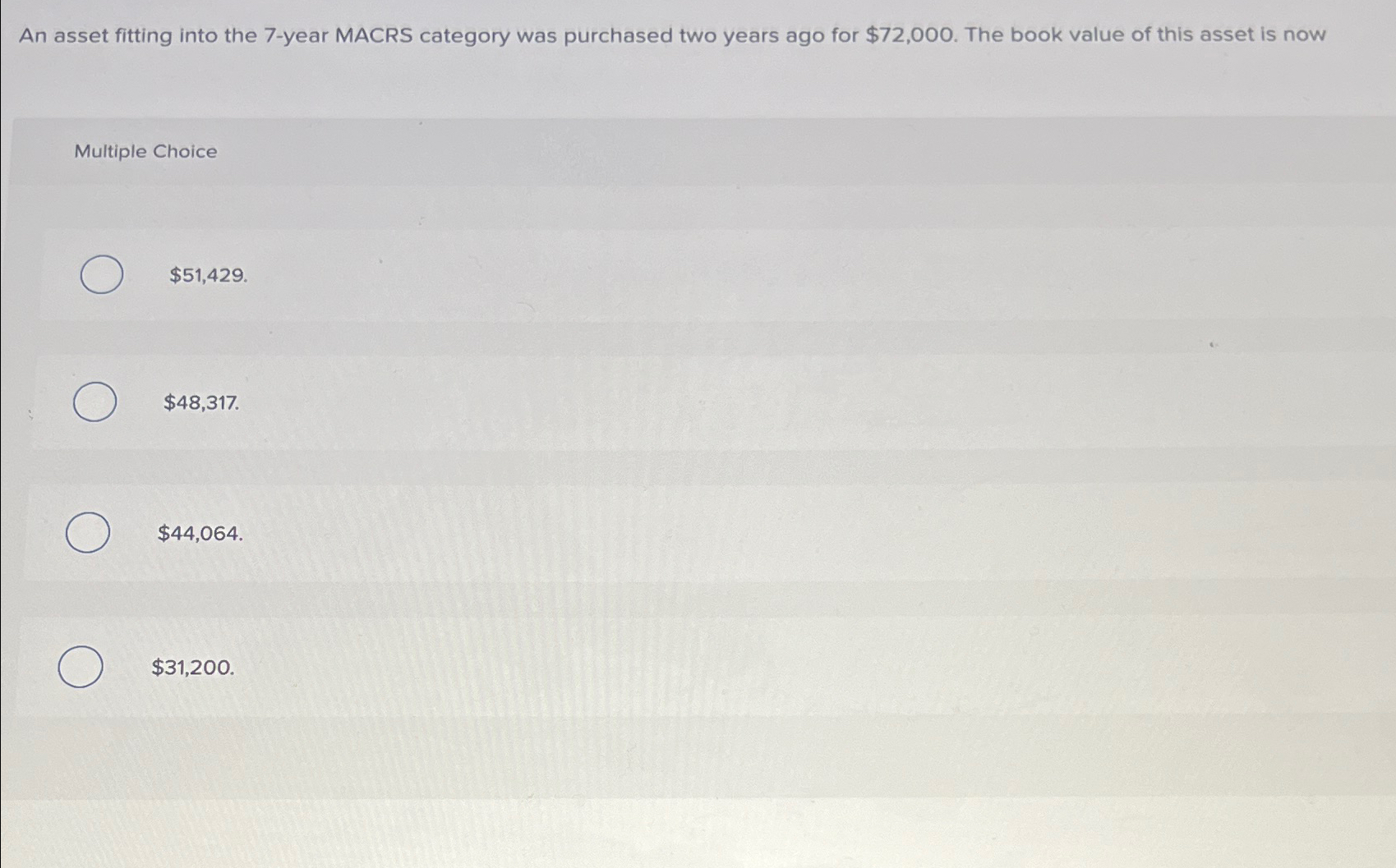 Solved An asset fitting into the 7 -year MACRS category was | Chegg.com