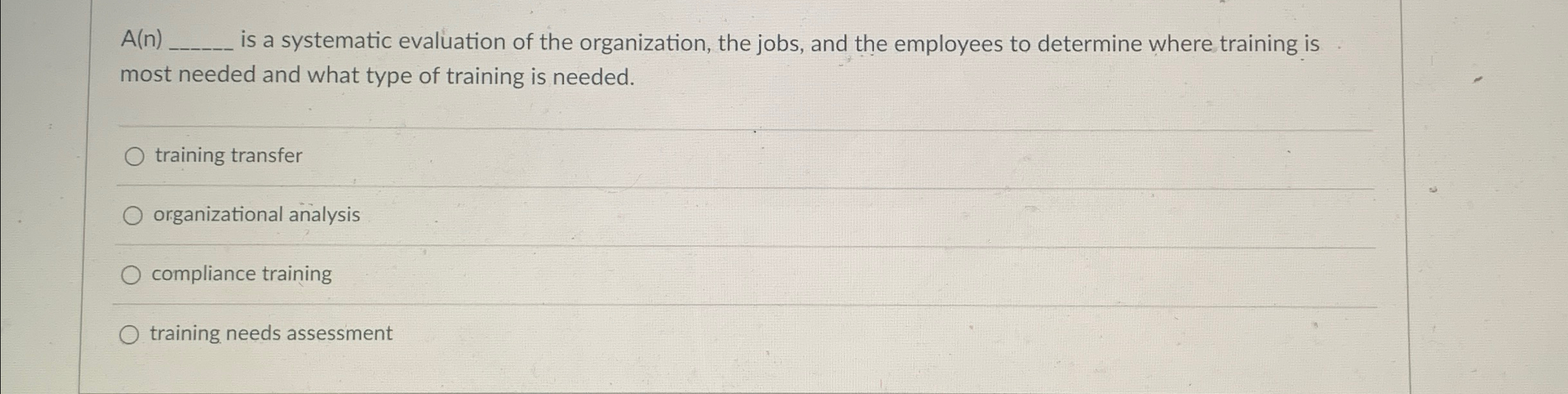 Solved A(n) ﻿is a systematic evaluation of the | Chegg.com