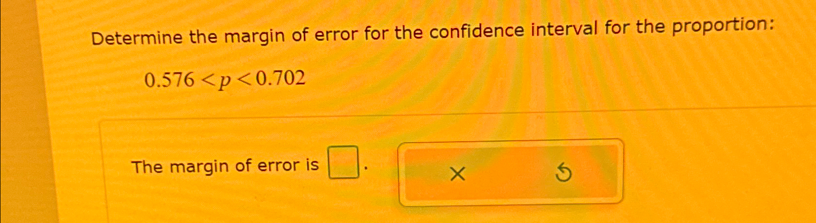 Solved Determine the margin of error for the confidence | Chegg.com