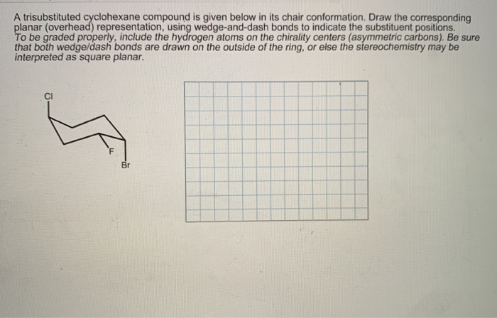 Solved A trisubstituted cyclohexane compound is given below | Chegg.com