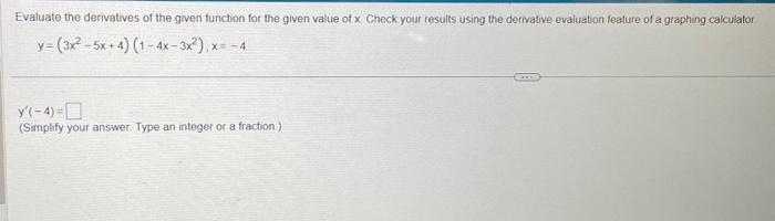 Solved Find the derivative of the function. Do not find the | Chegg.com