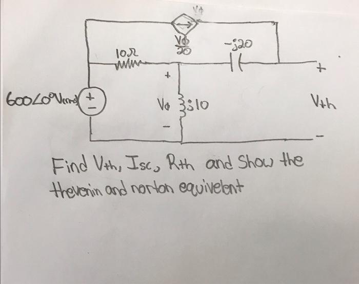 Solved Find Vth,Isc, Rth and Show the theverin and norton | Chegg.com
