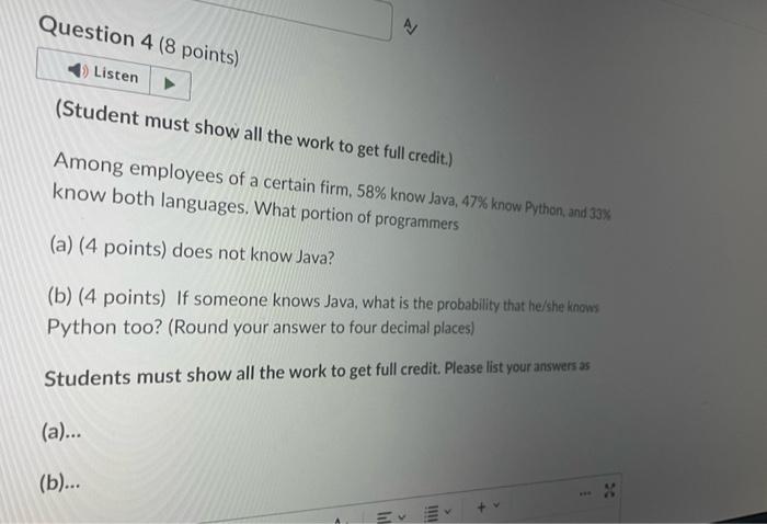 Solved (Student must show all the work to get full credit) | Chegg.com