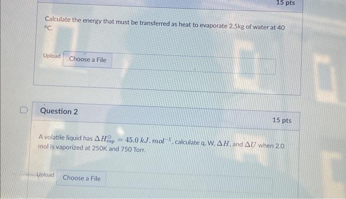 Solved Calculate the energy that must be transferred as heat | Chegg.com