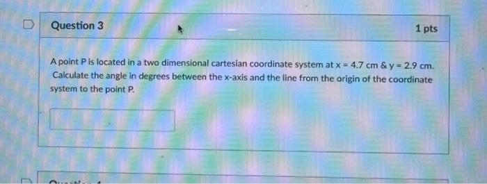 Solved A Point P Is Located In A Two Dimensional Cartesian Chegg