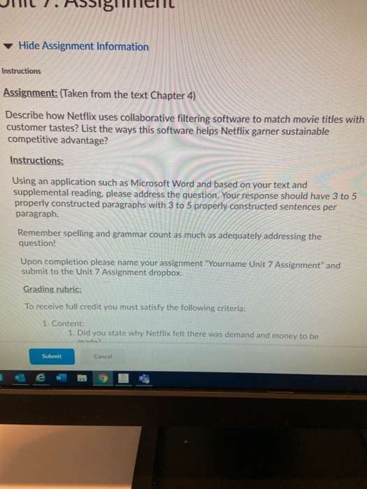 Solved Hide Assignment Information Instructions Assignment: | Chegg.com