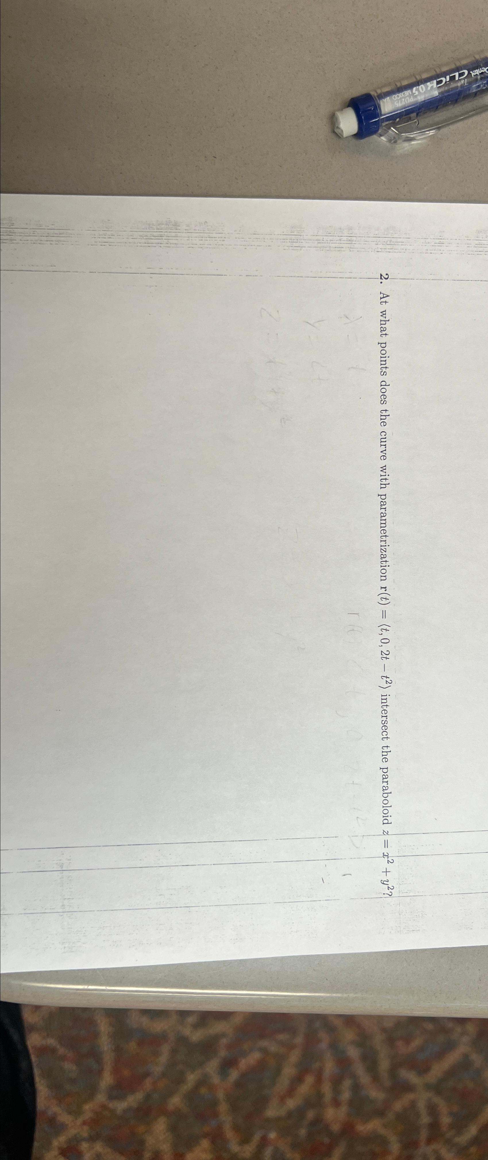 Solved At what points does the curve with parametrization | Chegg.com