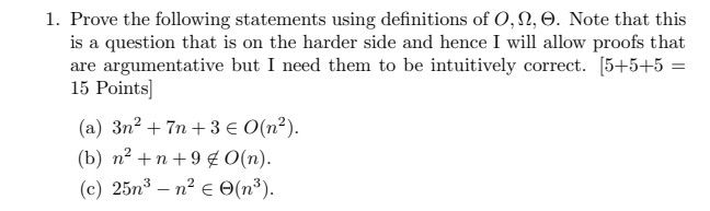 Solved Prove the following statements using definitions of | Chegg.com
