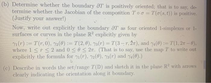 Solved Let D⊂r2 Be The Rectangle Given By D [1 2]×[0 2π]