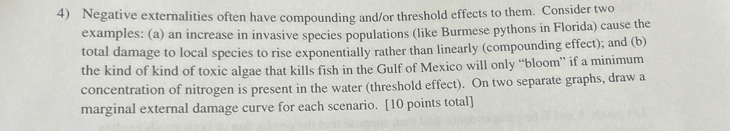 Solved Negative externalities often have compounding and/or | Chegg.com