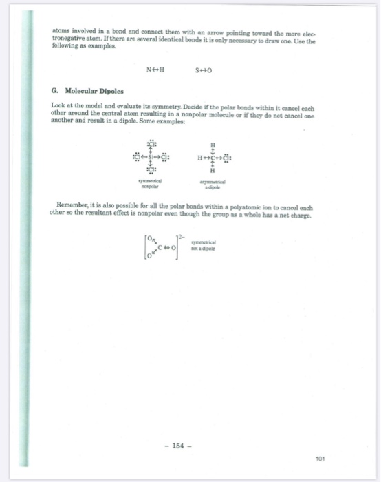 Solved EXPERIMENT 17 Lewis Structures and Molecular Models | Chegg.com