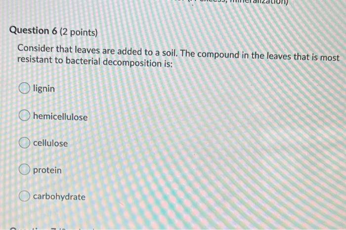 Solved Question 2 (2 points) The concept of a | Chegg.com
