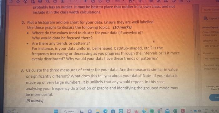 Solved Refer to the sample data set you collected in Part 1 | Chegg.com