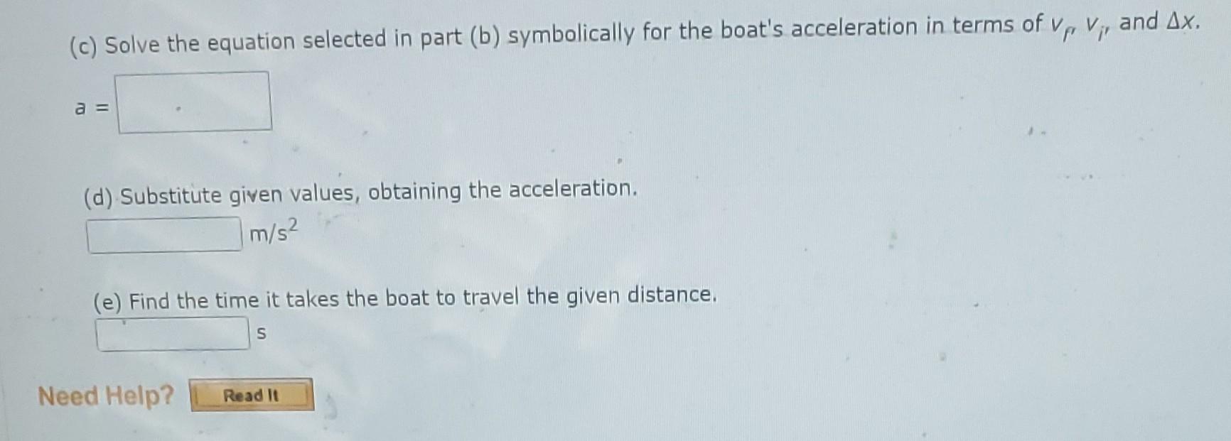 Solved A speedboat increases its speed uniformly from | Chegg.com