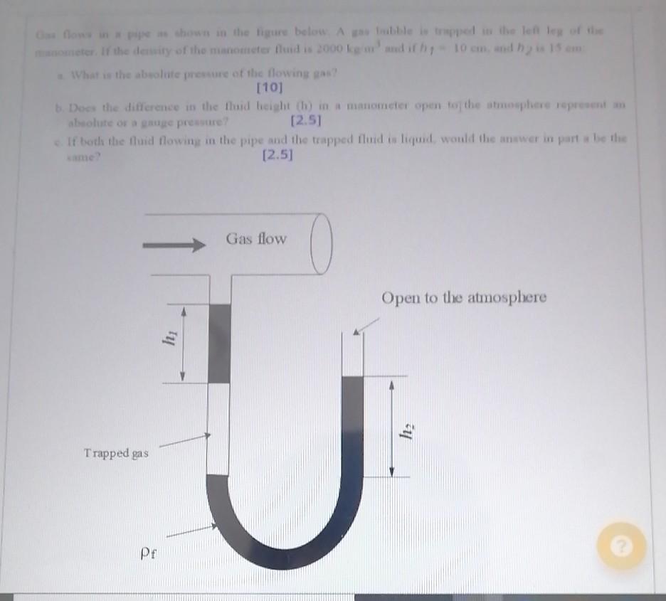 Solved flow hown in the figure below. A wbble lepped the | Chegg.com