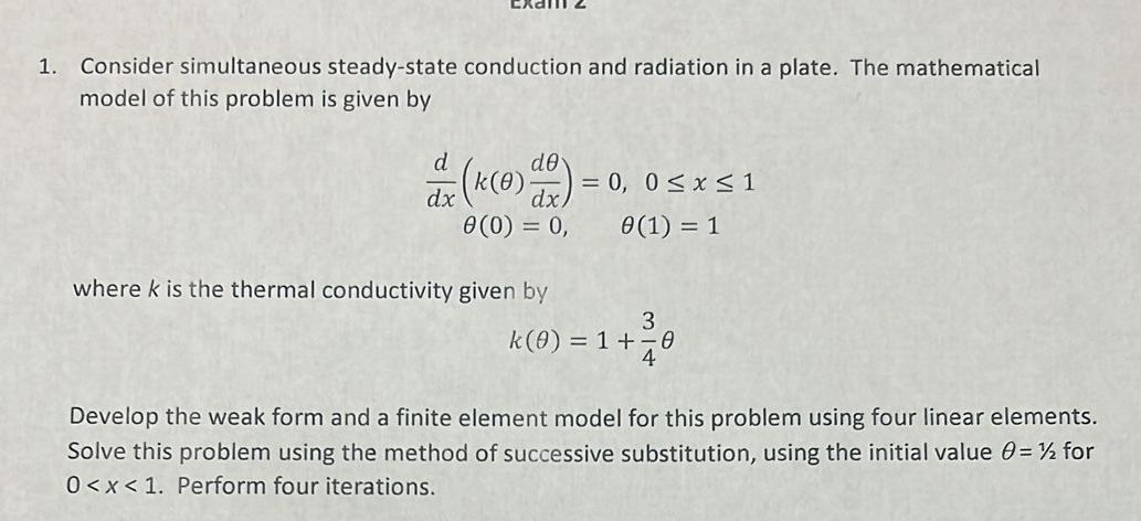 Solved Consider simultaneous steady-state conduction and | Chegg.com