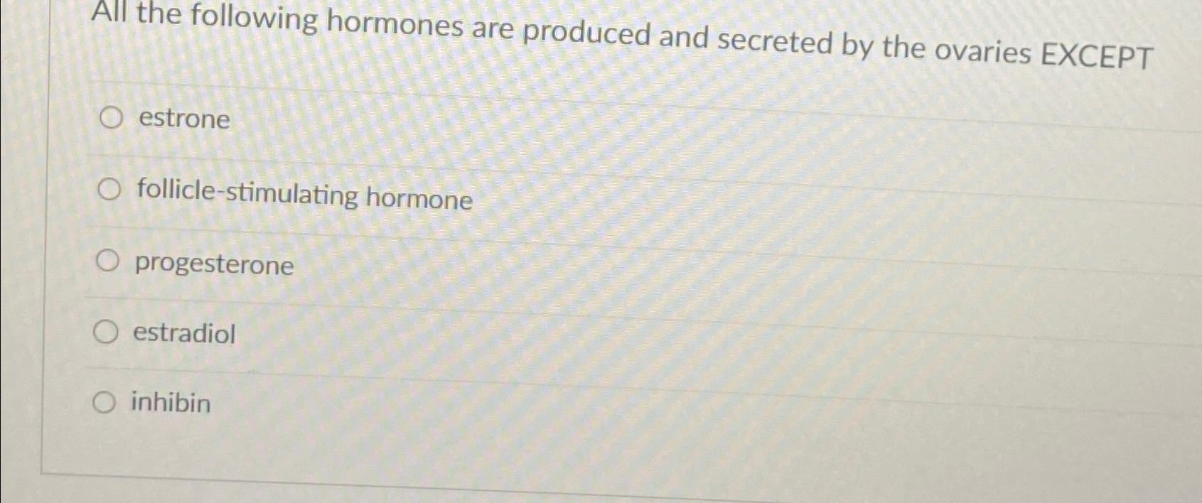 Solved All the following hormones are produced and secreted | Chegg.com Solved All the following hormones are produced and secreted | Chegg.com