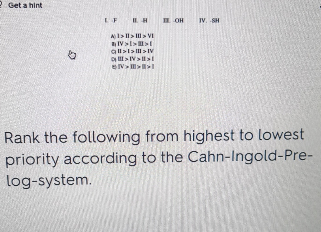 Solved Rank the following from highest to lowest priority | Chegg.com