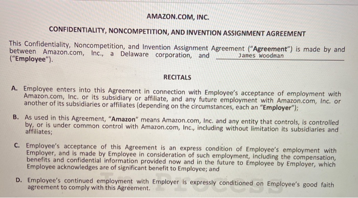 (6) Exercise #4--Let's Review A Contract! --Review | Chegg.com