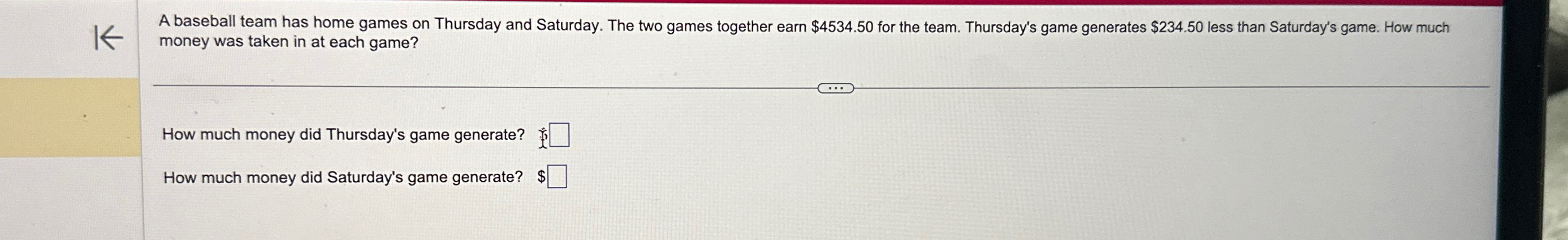 Solved A baseball team has home games on Thursday and | Chegg.com