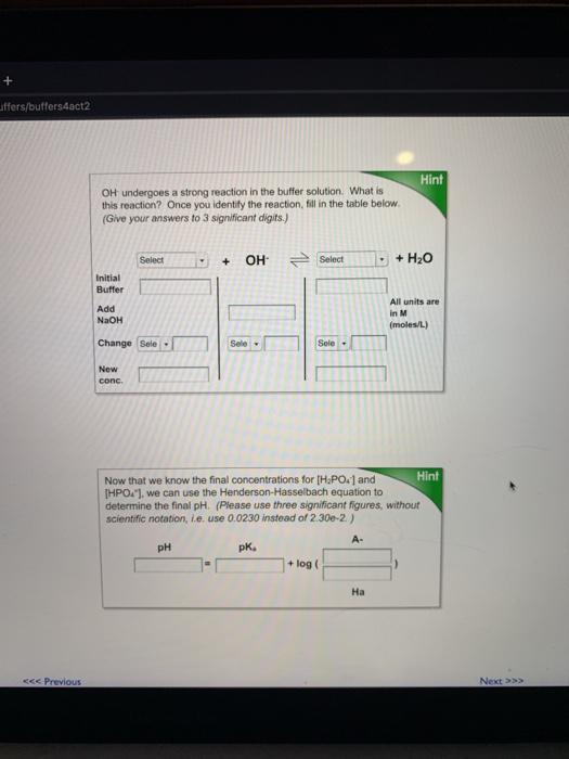 Solved of a butter x ities/tutorials/buffers/bufferdact2 | Chegg.com