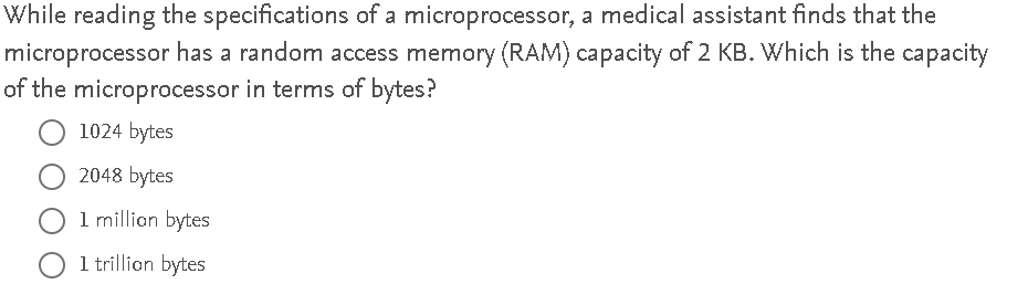 Solved While reading the specifications of a microprocessor, | Chegg.com