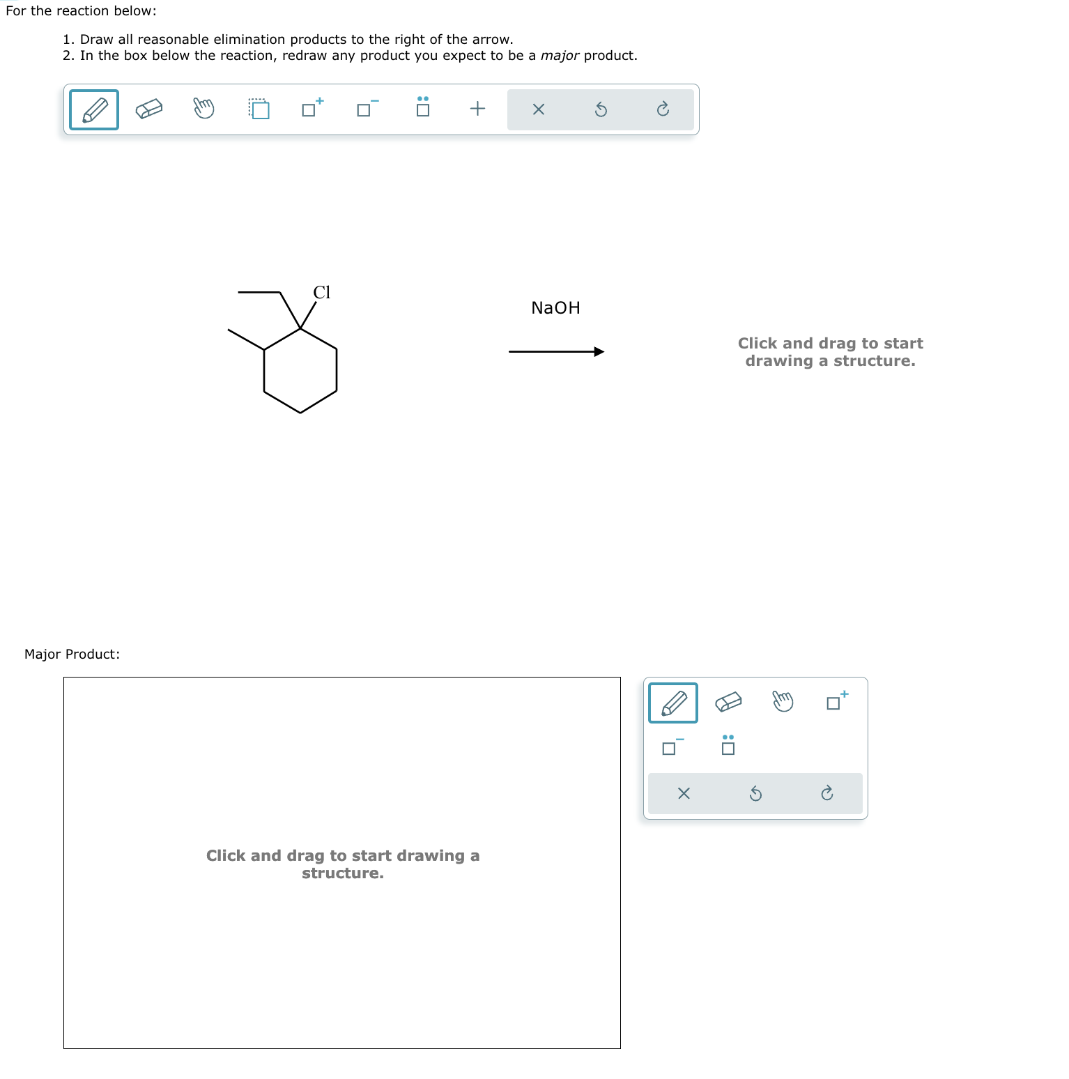 Solved For the reaction below:Draw all reasonable | Chegg.com
