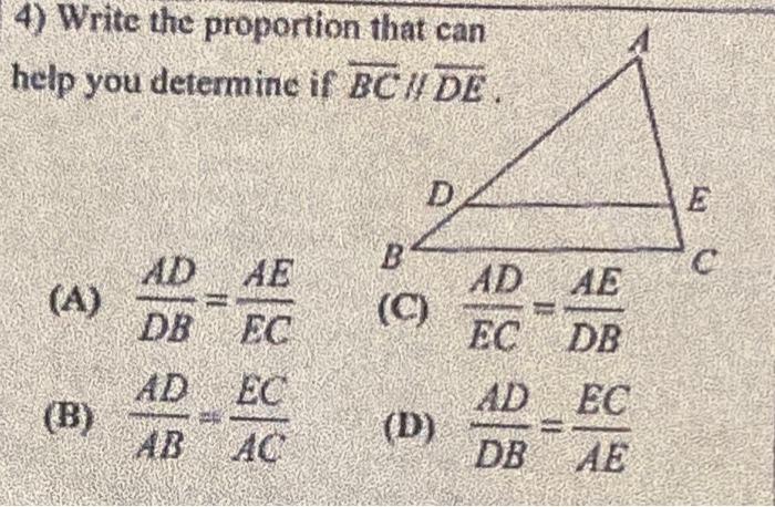 Solved 4) Write the proportion help you determine if Bˉ (A) | Chegg.com