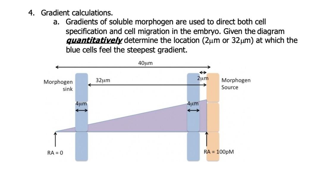 Solved 4. Gradient calculations. a. Gradients of soluble | Chegg.com