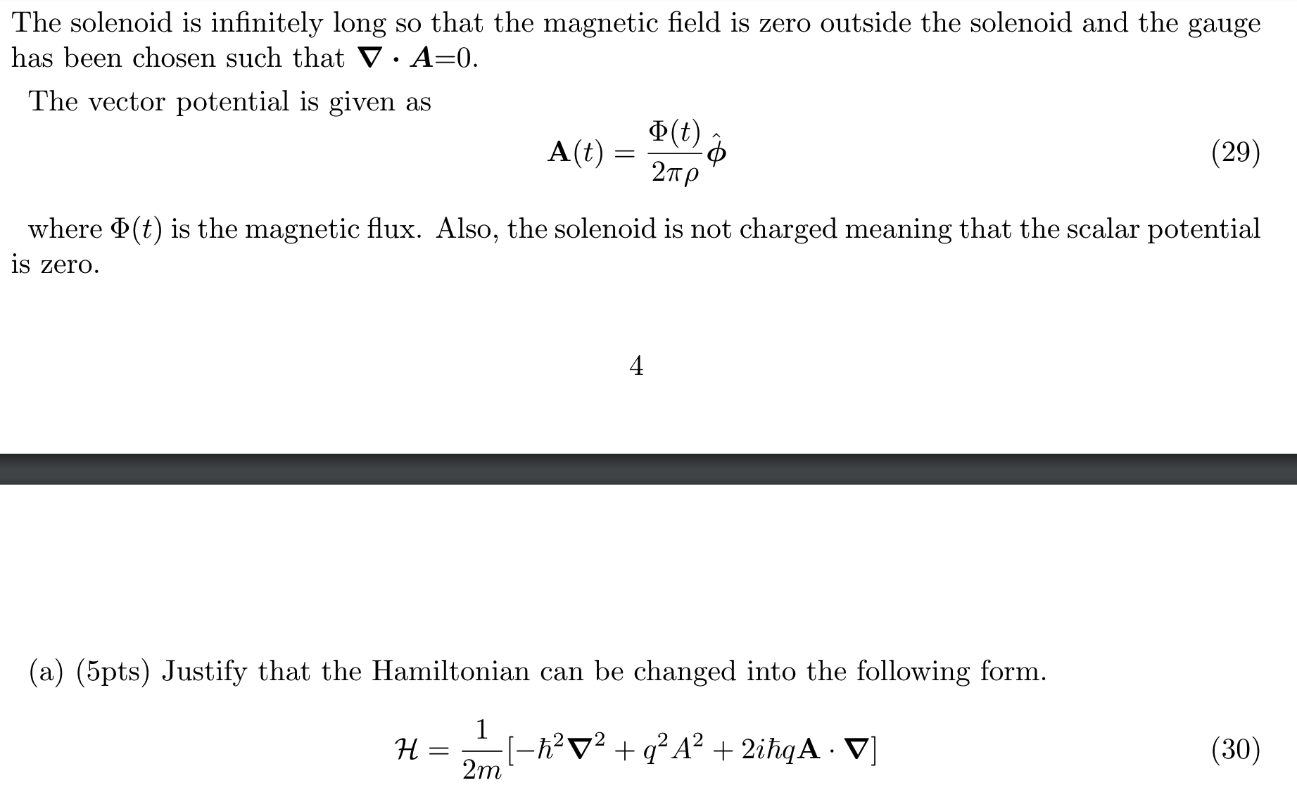 Solved The solenoid is infinitely long so that the magnetic | Chegg.com