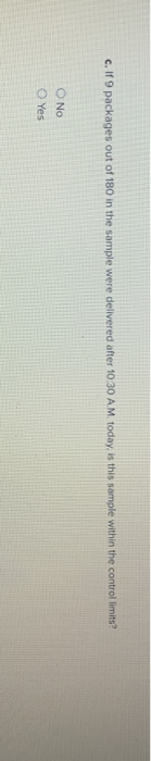 Solved Early Morning Delivery Service guarantees delivery of | Chegg.com