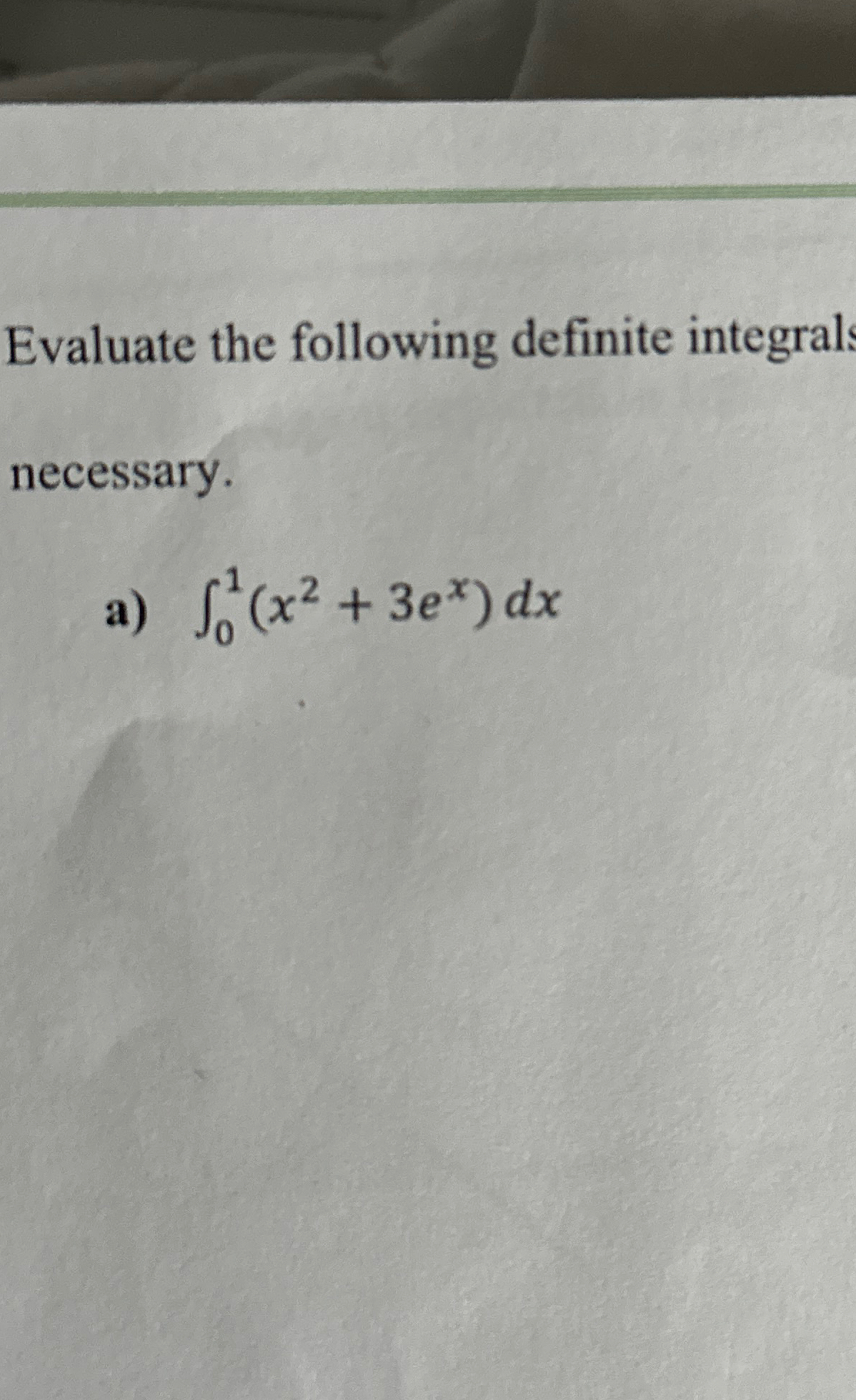 Solved Evaluate the following definite integrals | Chegg.com