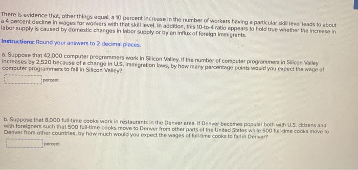 Solved There is evidence that, other things equal, a 10 | Chegg.com