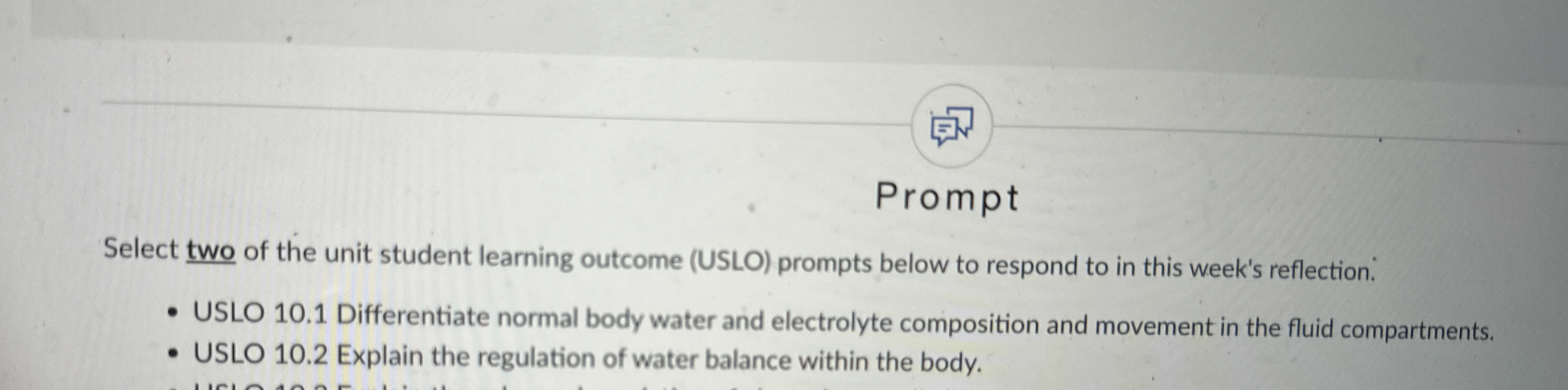 Solved PromptSelect two of the unit student learning outcome | Chegg.com