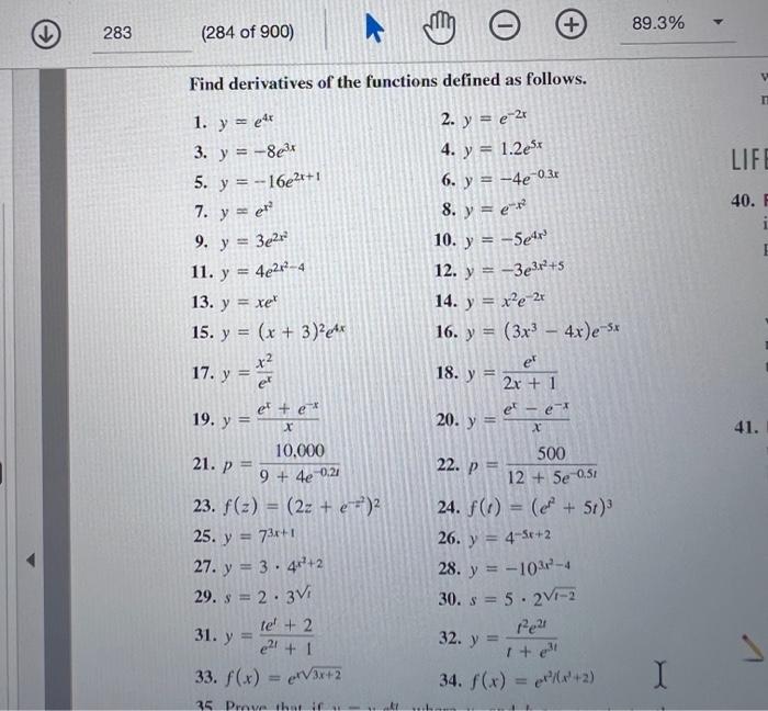Solved Find derivatives of the functions defined as follows. | Chegg.com