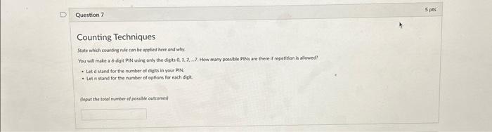 Solved Counting Techniques Segte which countirs rivle can be | Chegg.com