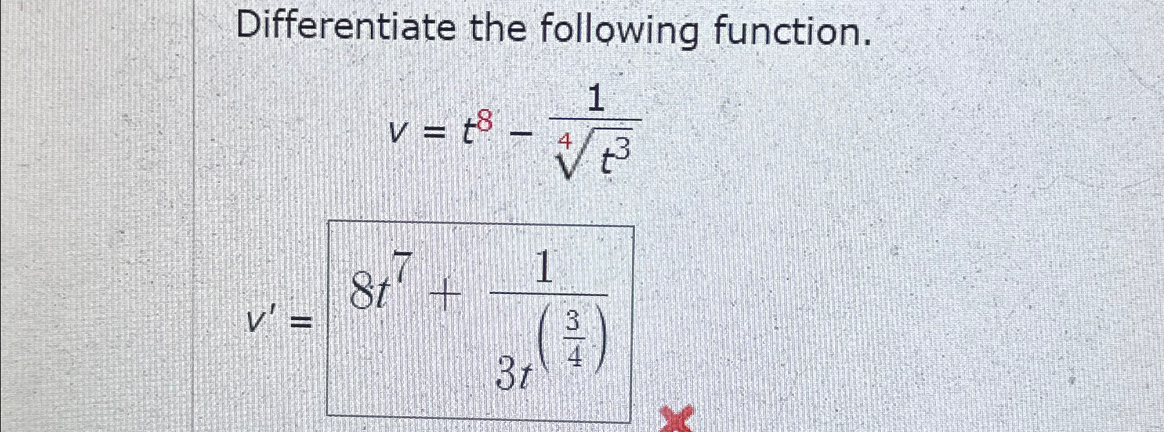 Solved Differentiate The Following 0909