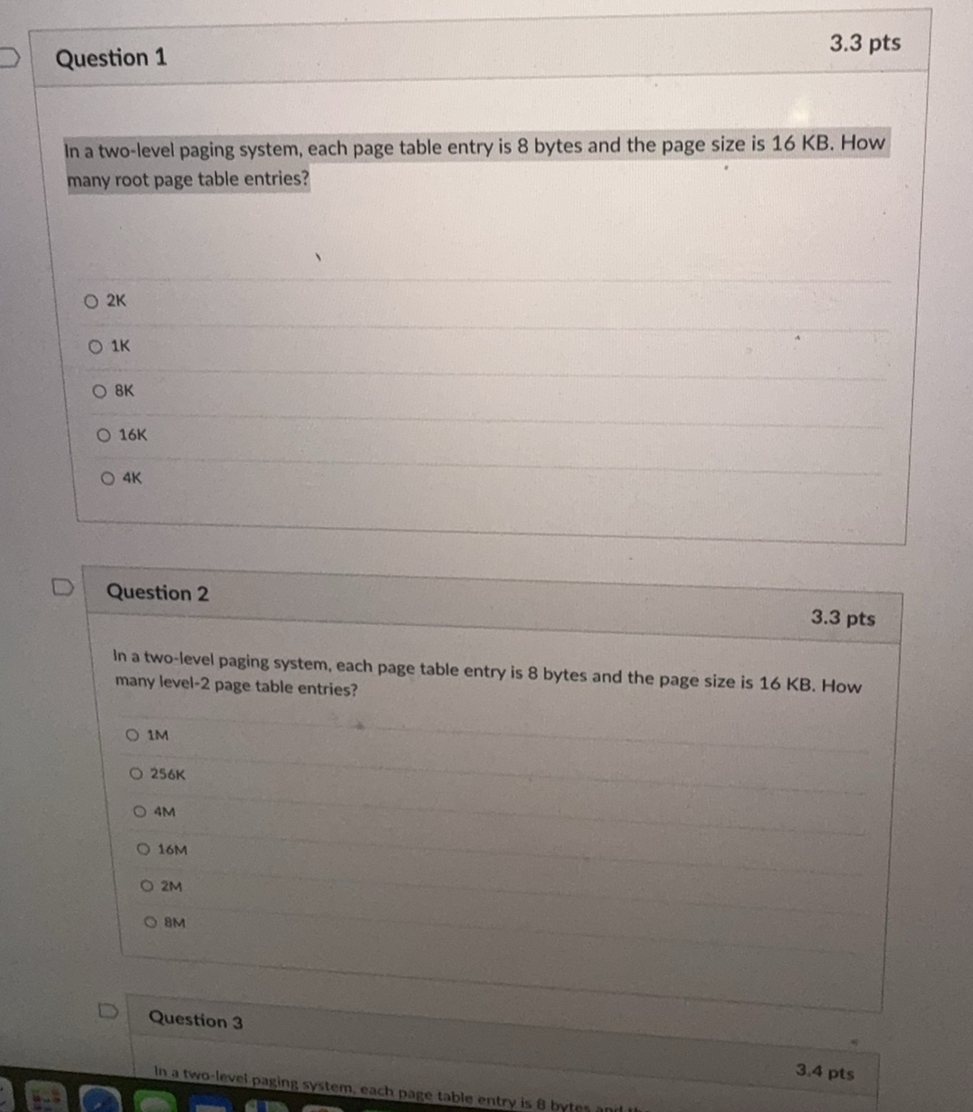 Solved Question 1In a two-level paging system, each page | Chegg.com Solved Question 1In a two-level paging system, each page | Chegg.com