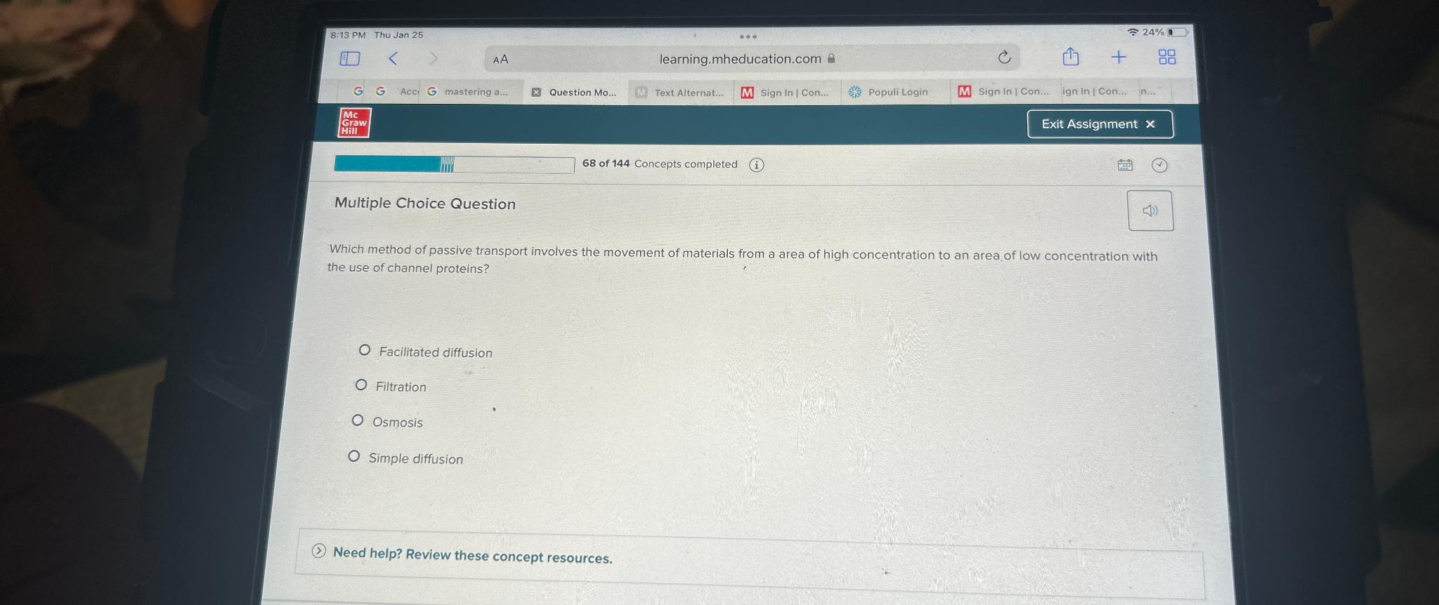 Solved Exit Assignment xMultiple Choice QuestionWhich method | Chegg.com