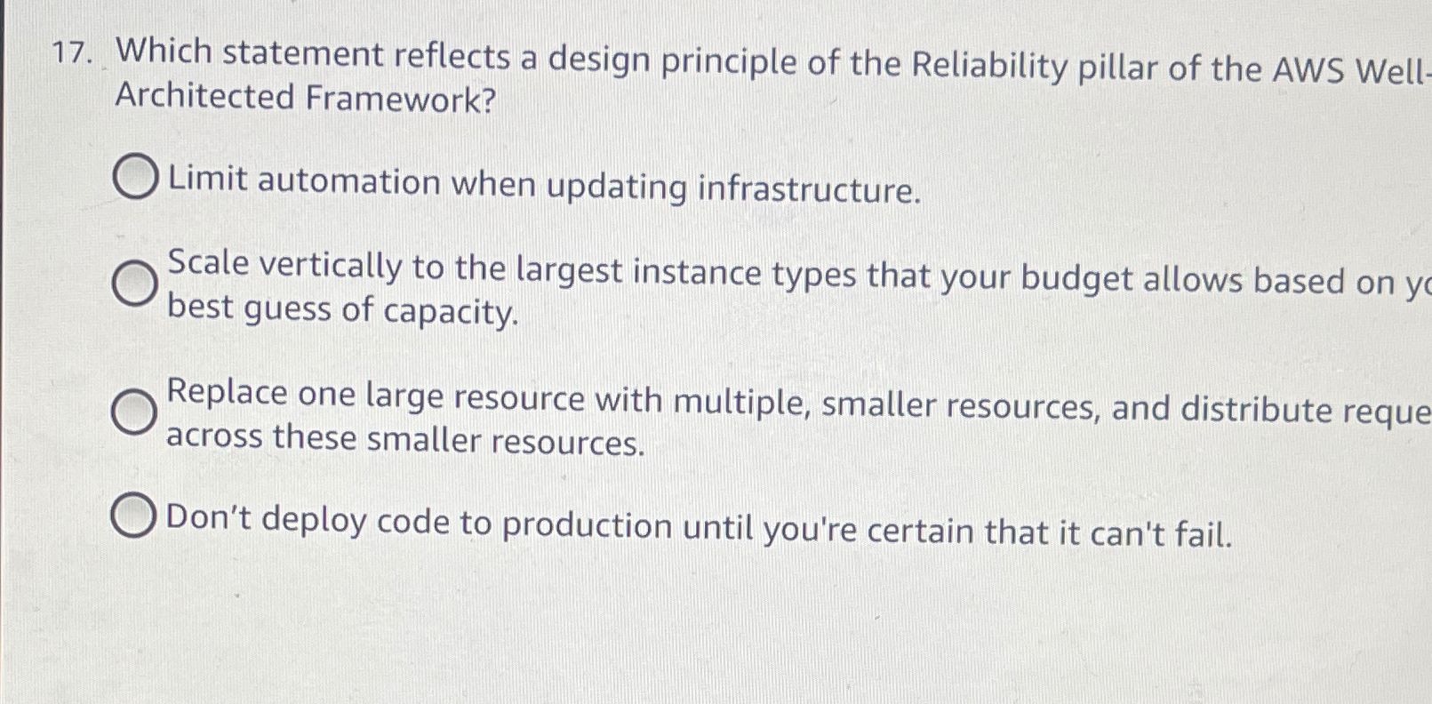 Solved Which statement reflects a design principle of the | Chegg.com