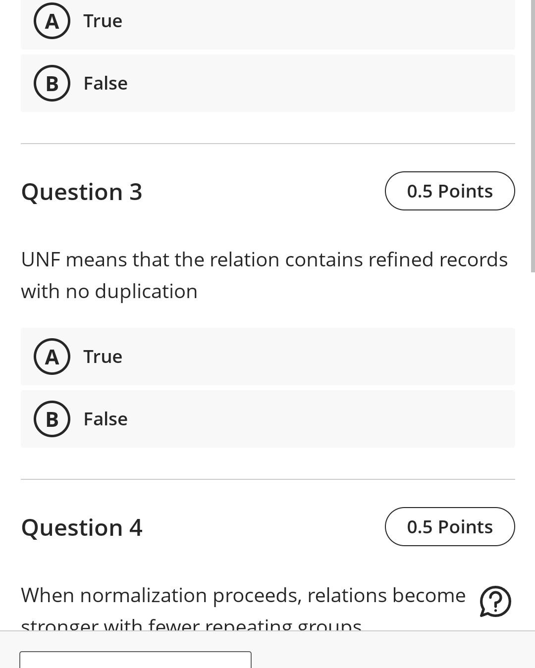 Solved The purpose of normalization is to identify a | Chegg.com