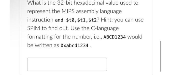 Solved What is the 32-bit hexadecimal value used to | Chegg.com