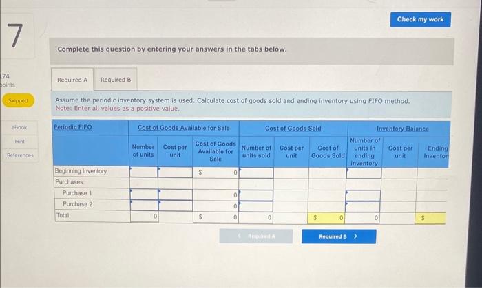 Solved Mini Exercise 5 5 Static Cost Flow Assumptions Fifo 2086