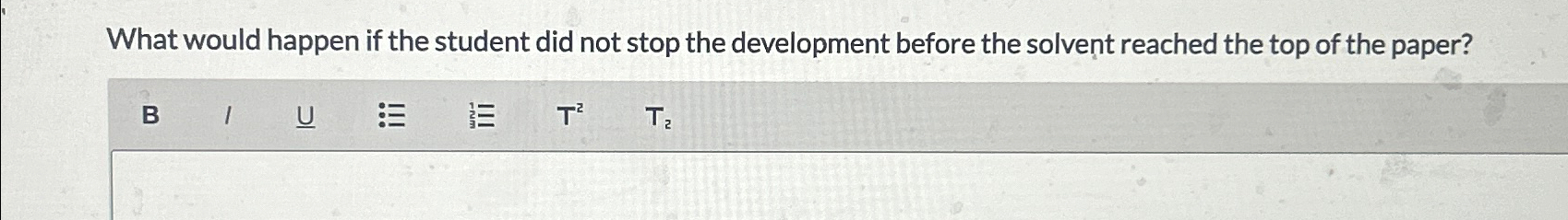 Solved What would happen if the student did not stop the | Chegg.com