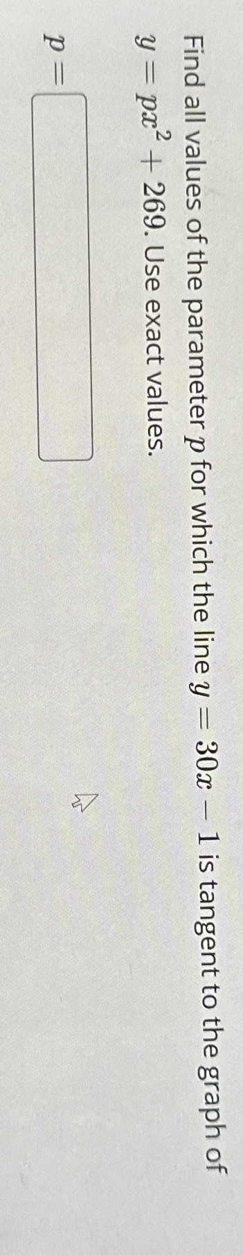 Solved Find all values of the parameter p ﻿for which the | Chegg.com