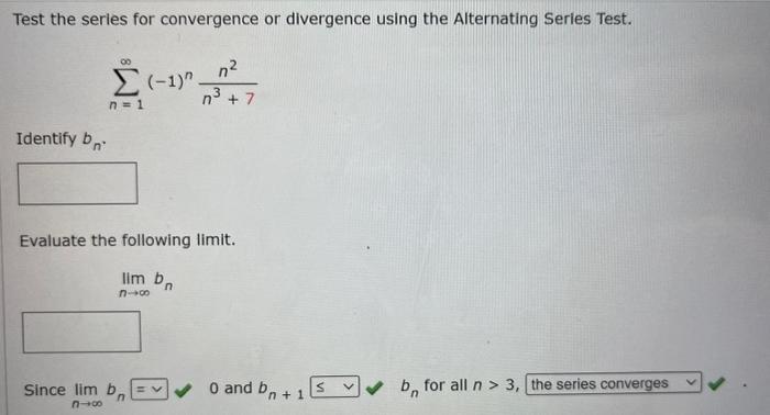 Solved Test the series for convergence or divergence using | Chegg.com