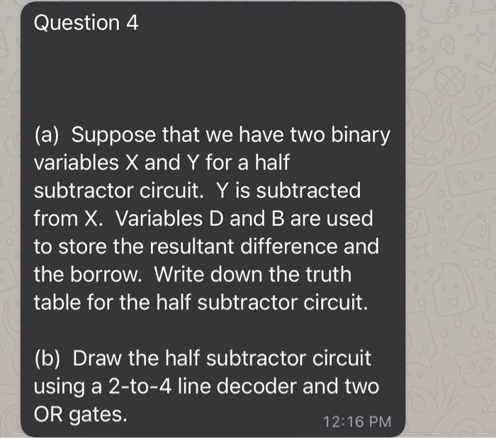 Solved (a) Suppose that we have two binary variables X and Y | Chegg.com