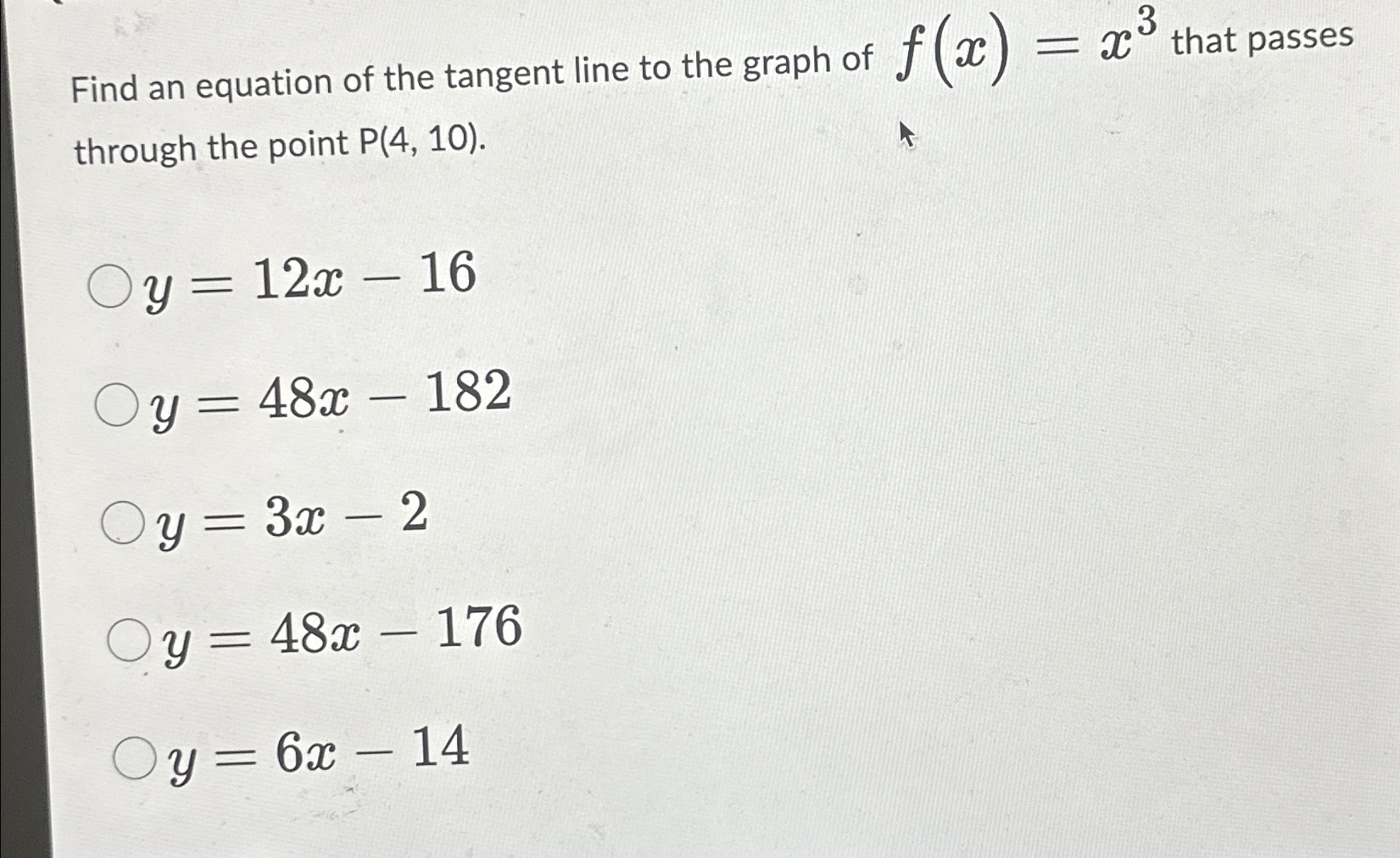 Solved Find an equation of the tangent line to the graph of | Chegg.com