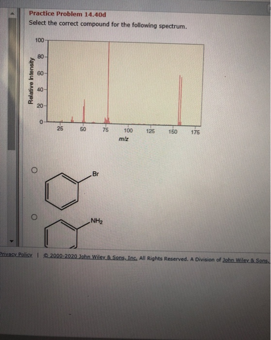 Solved Practice Problem 14.40d Select the correct compound | Chegg.com